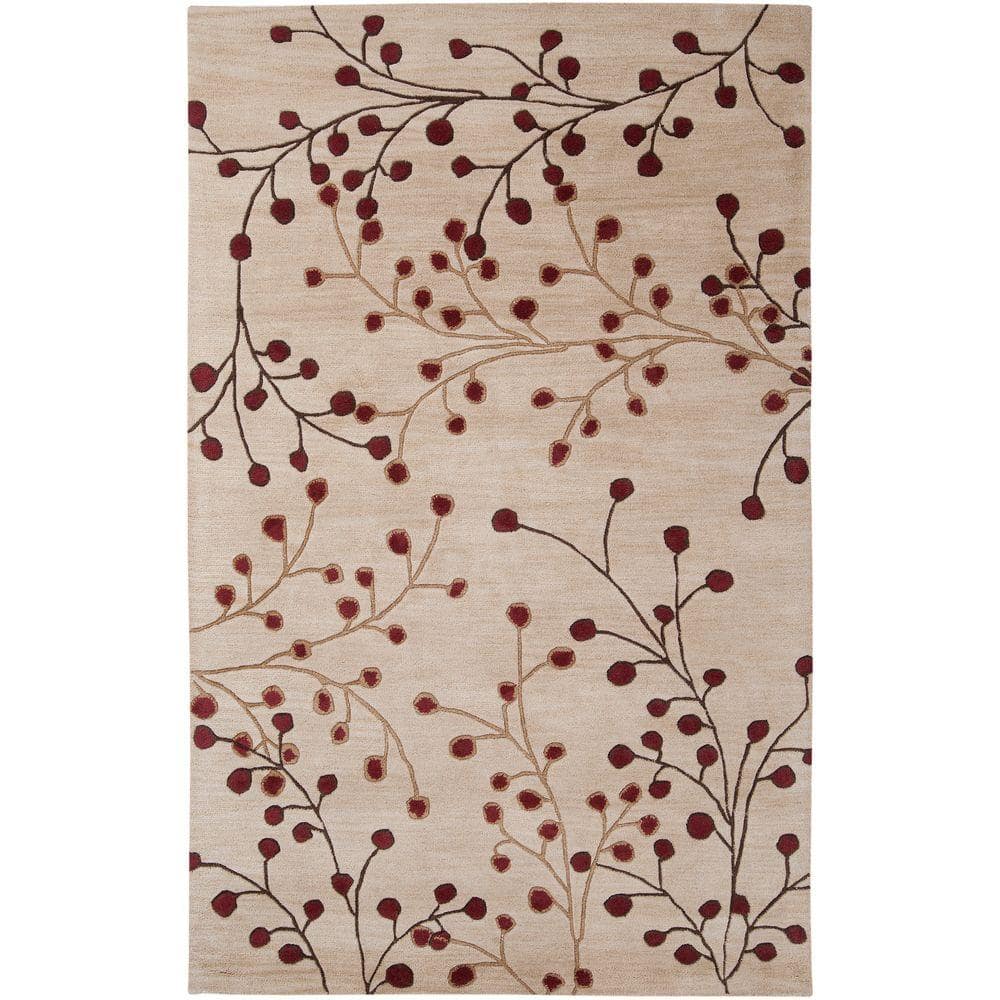 Livabliss Bari Cream 4 ft. x 6 ft. Area Rug Bari2-46 - The Home Depot