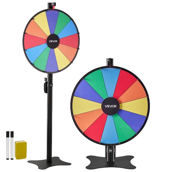 VEVOR Spinning Prize Wheel 24 in. Spinning Wheel 14 Slots Roulette ...