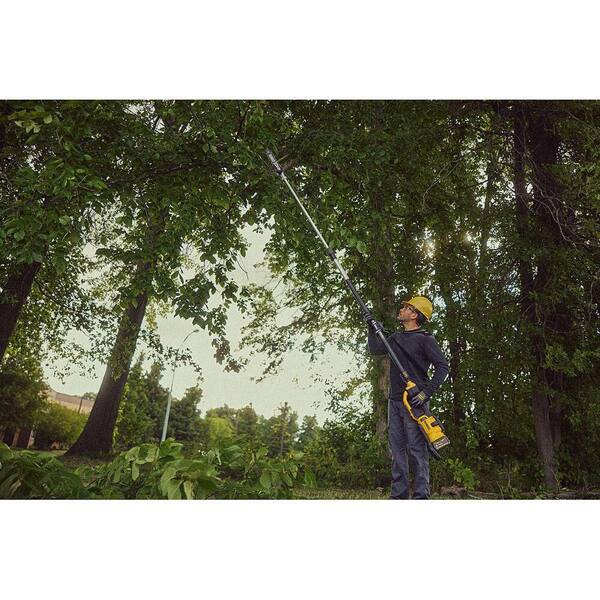 DEWALT FLEXVOLT 60V MAX 10 in. Cordless Battery Powered Telescoping Pole Saw (Tool Only ...