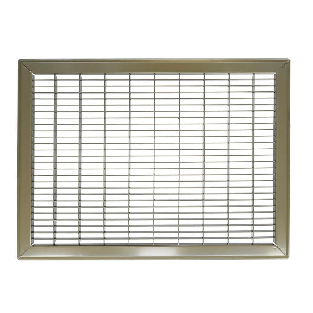 Venti Air 20 in. Wide x 14 in. High Rectangular Floor Return Air Grille ...