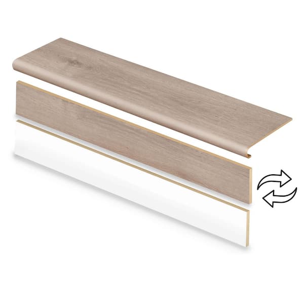 Cap A Tread Lakeside Hill Oak 47 in. L x 12.15 in. W x 42.92 mm T Vinyl ...