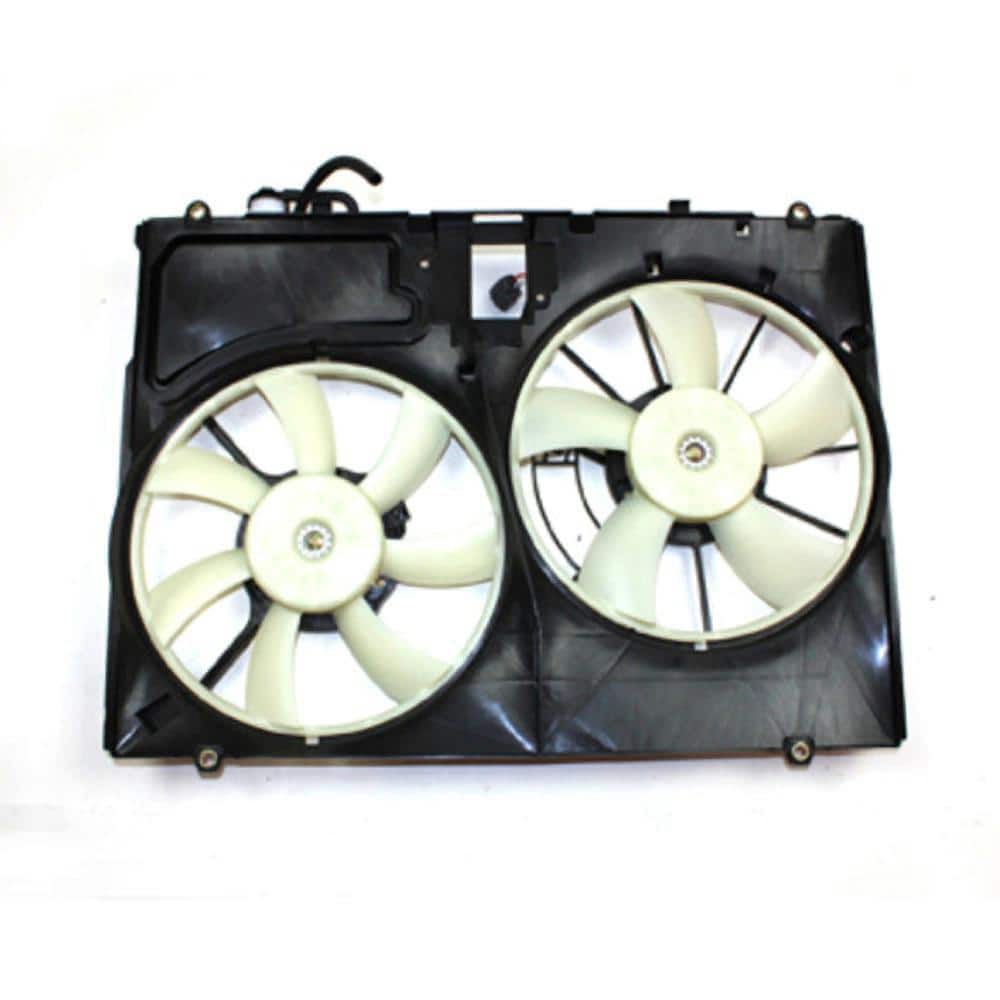 TYC Dual Radiator and Condenser Fan Assembly 2007-2010 Toyota Sienna ...