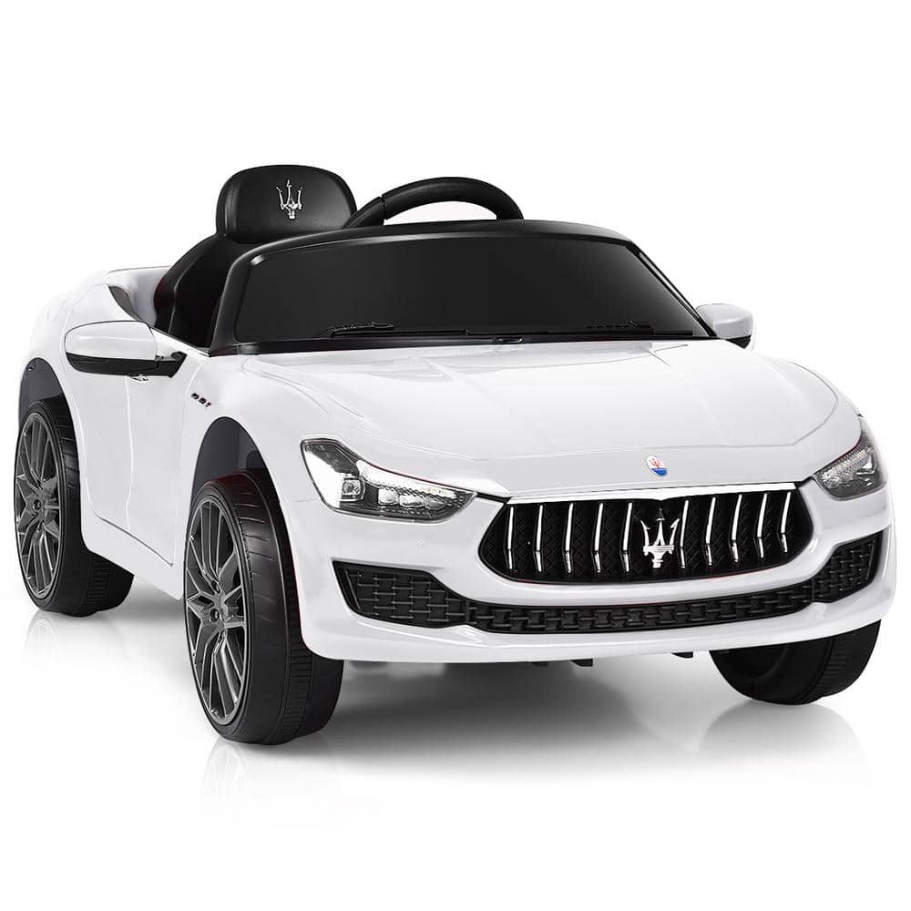 Costway 9 in. 3-Years to 5-Years Old Maserati Licensed Kids Ride on Car ...