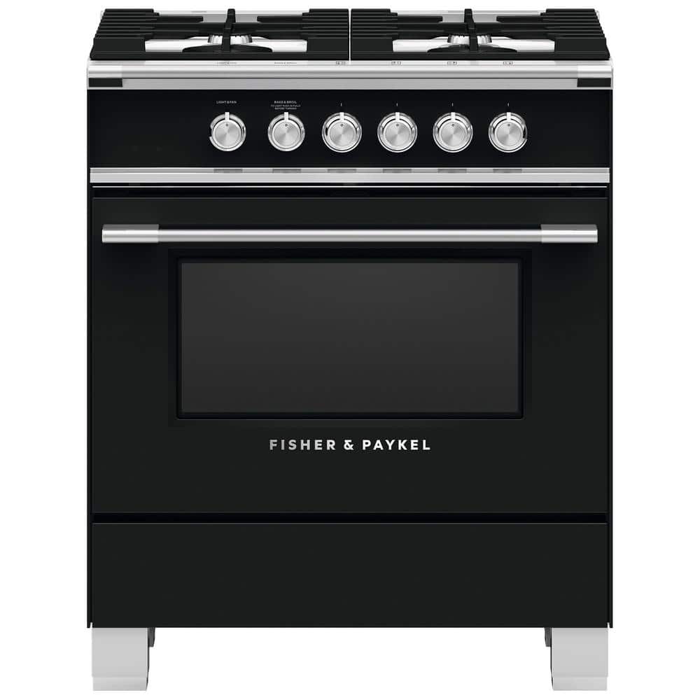 Fisher & Paykel Classic 30 in. 3.5 cu. ft. Gas Range with Convection ...