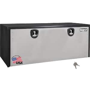 BUYERS PRODUCTS 18 x 18 x 60 in. Black Steel Underbody Truck Box With 3 ...
