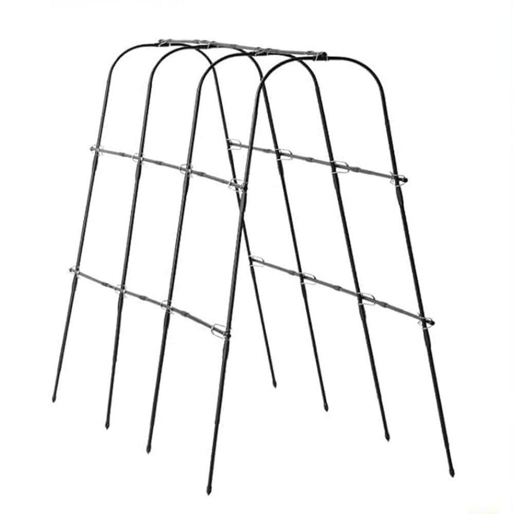 65 in. W x 48 in. H U-Shaped Garden Arch Trellis for Climbing Plants ...