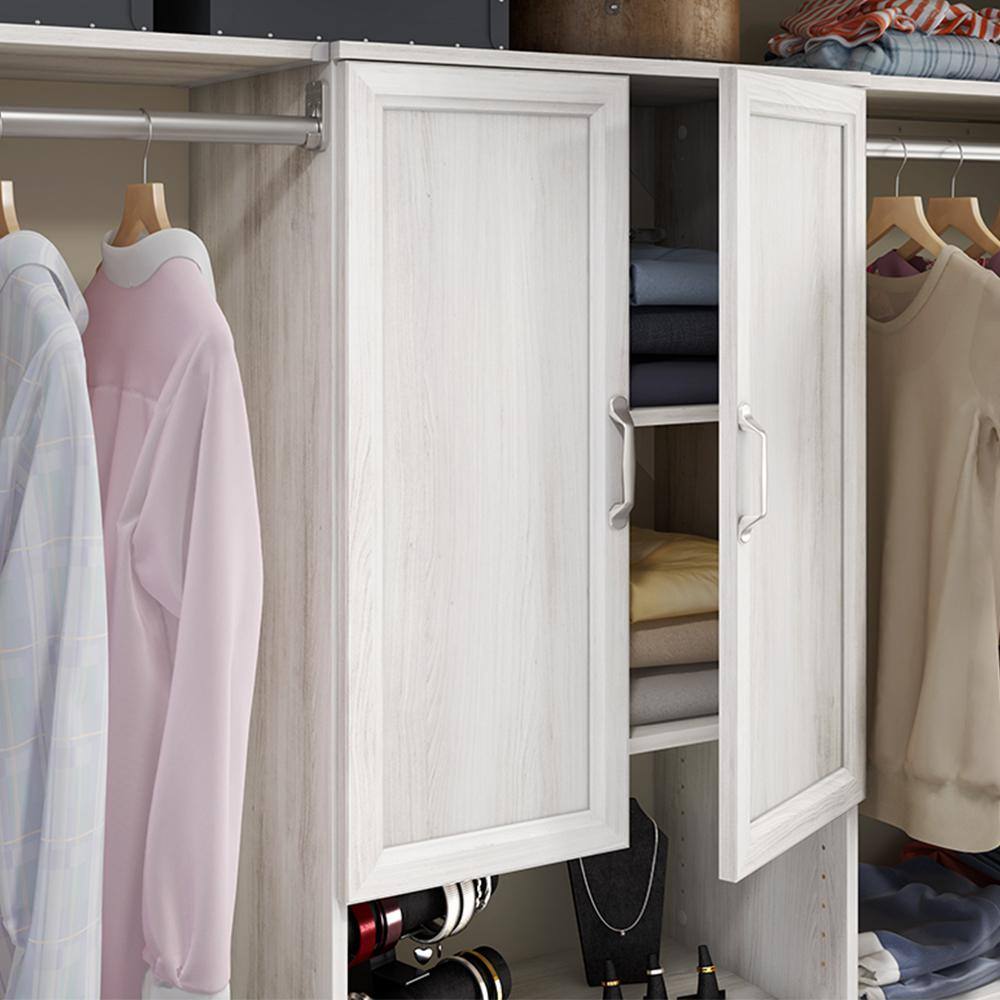 ClosetMaid Style+ 25 in. W Traditional Bleached Walnut Closet Door Kit 2032