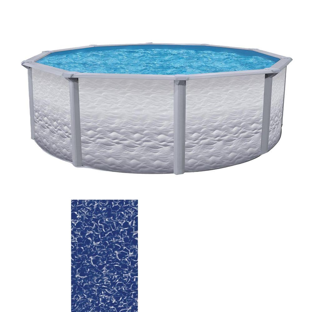 AQUARIAN Liberty 21 ft. Round 52 in. deep Hard Sided Starter Pool ...