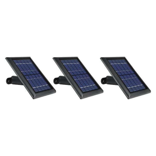 Wasserstein Black Solar Panels for Ring Spotlight Cam Battery in Black ...
