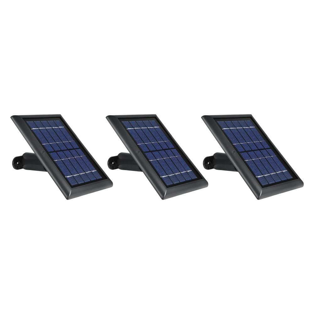 Wasserstein Black Solar Panels for Ring Spotlight Cam Battery in Black ...