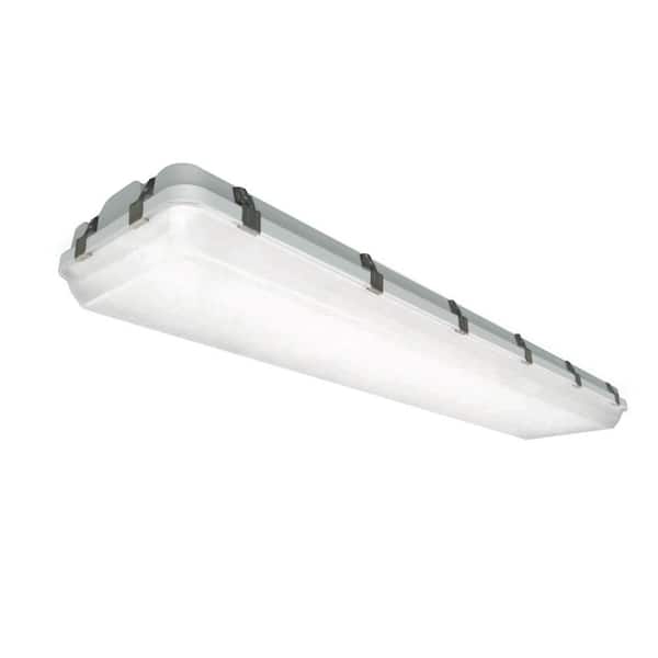 RUN BISON 4FT. White Vapor Tight 200-Watt 32000Lumens Integrated LED ...