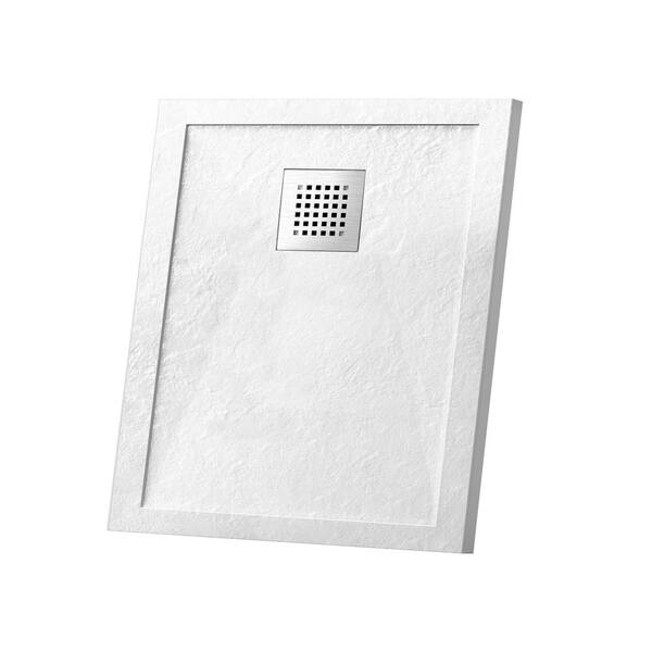 Swiss Madison Terre B Series 36 in. L x 36 in. W Alcove Shower Pan Base ...