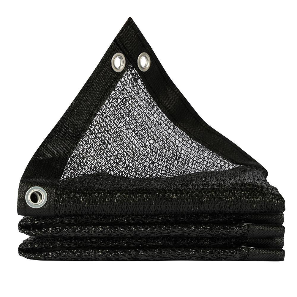 COLOURTREE 50% Black Shade Cloth 10 ft. x 16 ft. Mesh Tarp TABR1016-2 ...