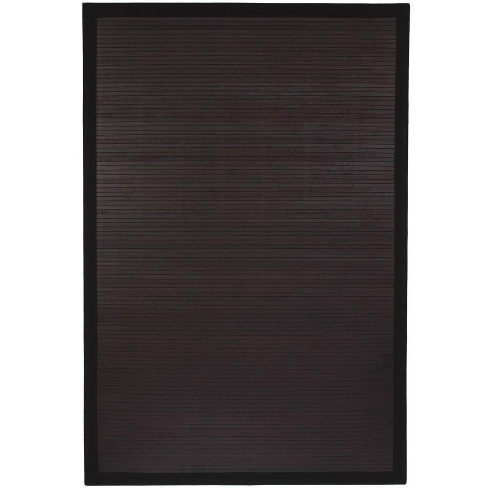 RED LANTERN Dark Mocha 4 ft. x 6 ft. Bamboo Area Rug RUG-CH17-1810-4x6 ...