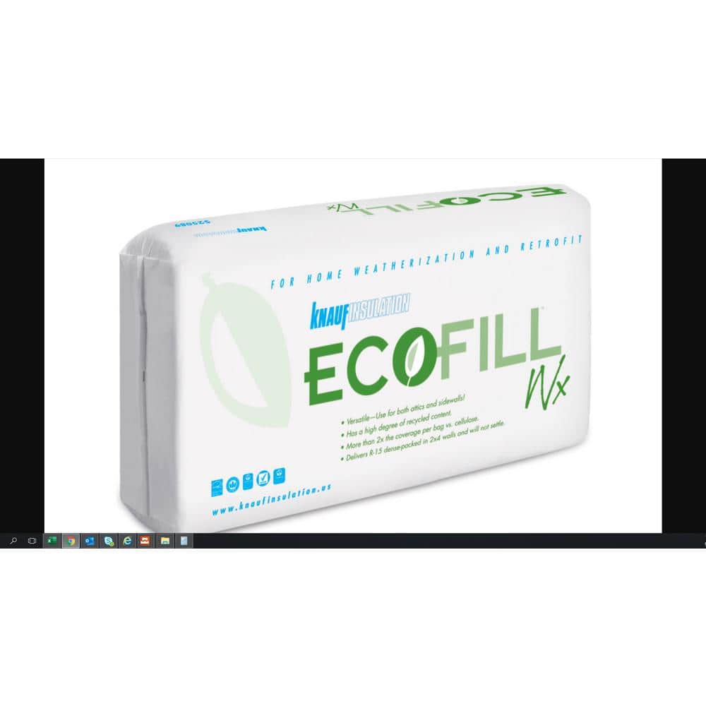 Knauf Insulation EcoFill Wx Fiberglass Blown-in Insulation 525089 - The ...