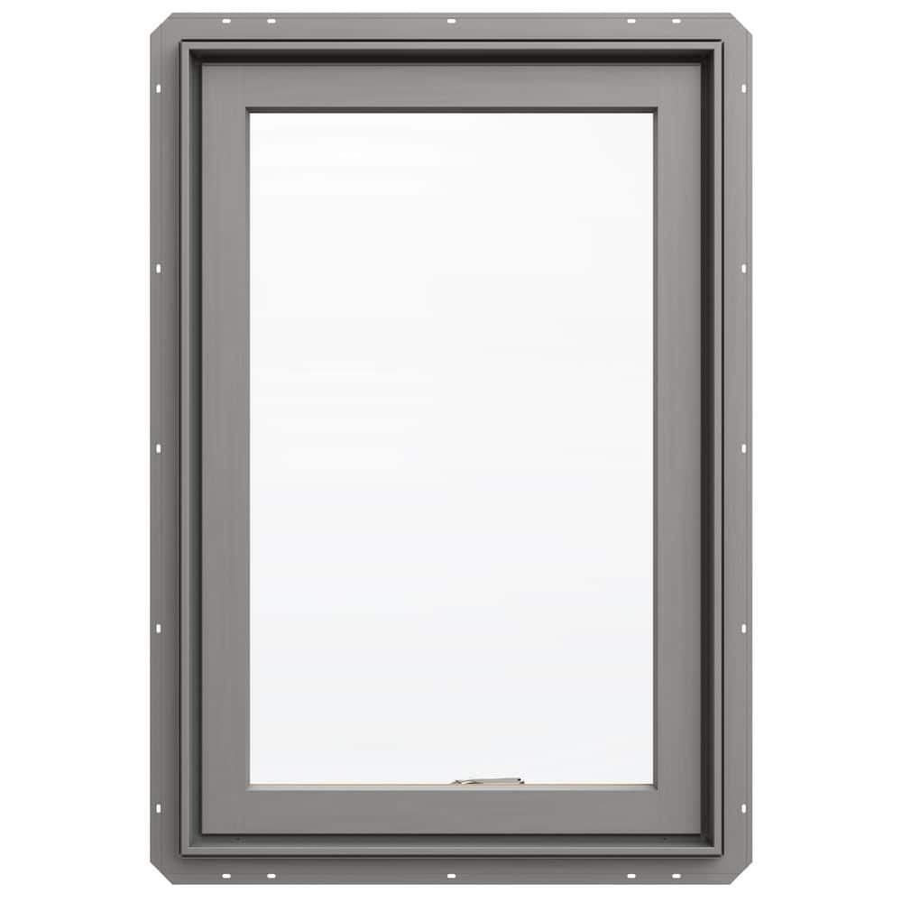 JELD-WEN 24 in. x 48 in. W-5500 Left-Hand Casement Wood Clad Window ...