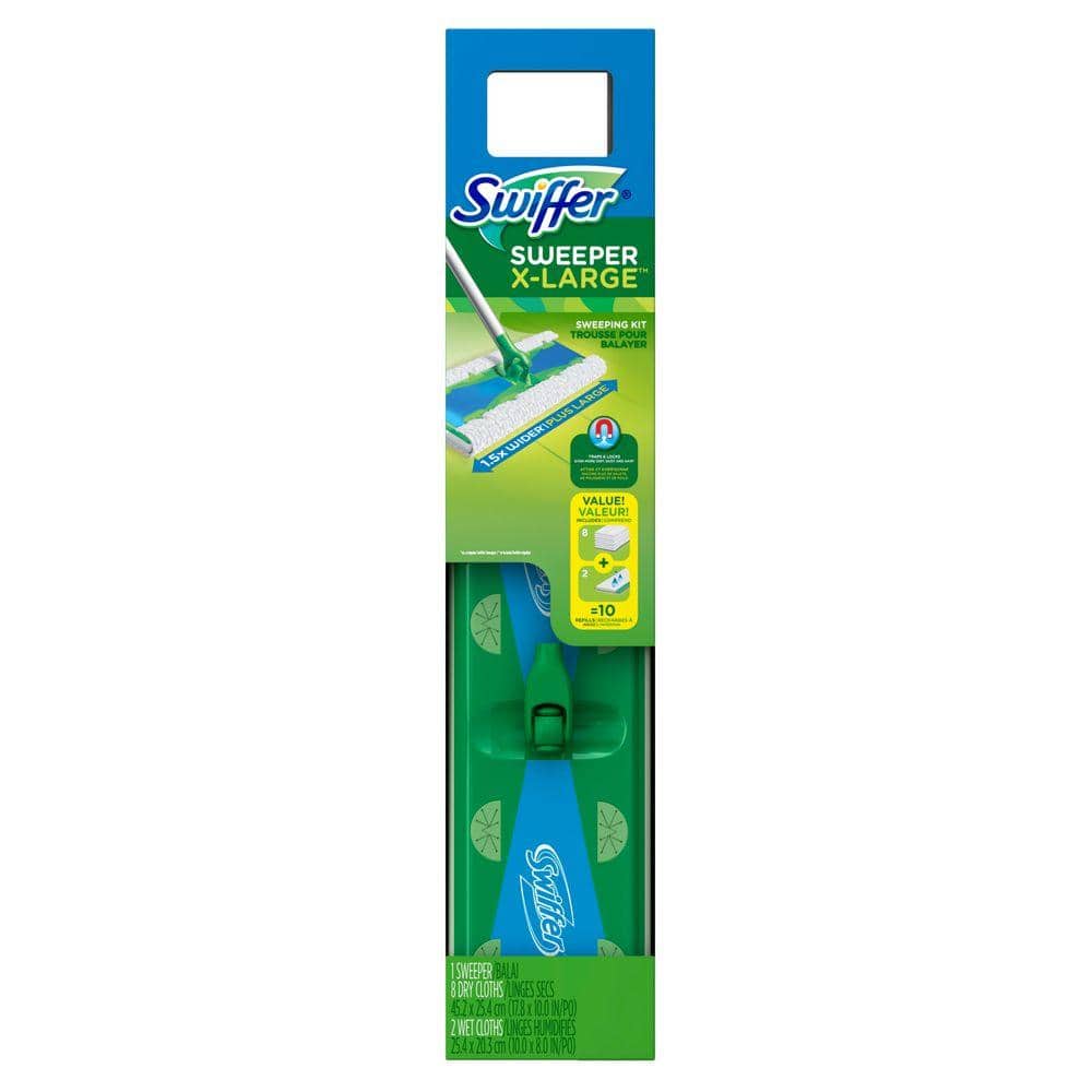 Swiffer Sweeper XL Dry and Wet Mop Starter Kit 003700092816 - The Home ...