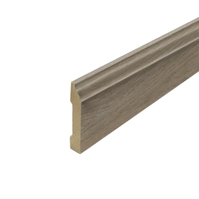 Pergo Montage Grey Oak 0.51 in. T x 1.87 in. W x 84.6 in. L Laminate 5 ...