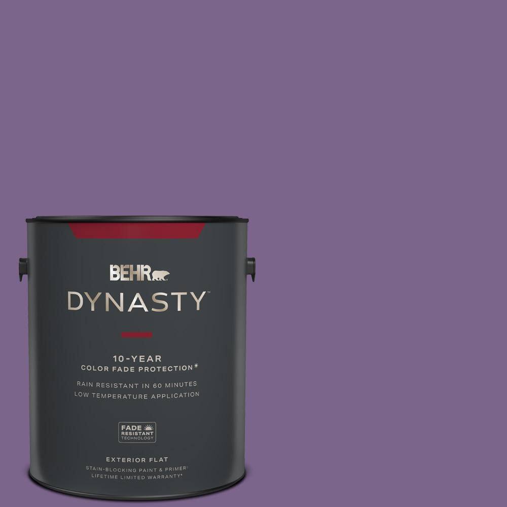 BEHR DYNASTY 1 gal. #M570-6 Notorious Flat Exterior Stain-Blocking ...