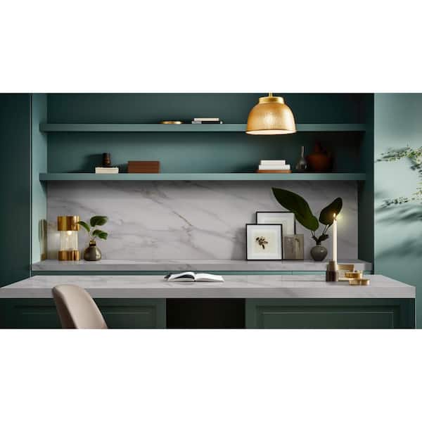 STONEMARK Quartz Countertop Sample in Calacatta Castana P-QSL-CALACAS ...