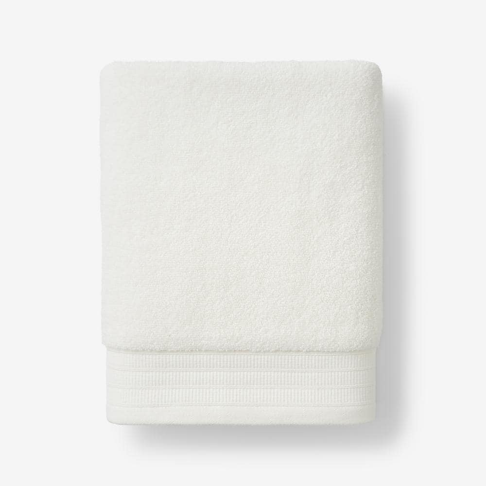 The Company Store Company Cotton Plush Spa Solid Cream Cotton Single ...