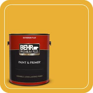 BEHR PREMIUM PLUS 8 oz. #P280-7 Midsummer Gold Satin Enamel Interior ...