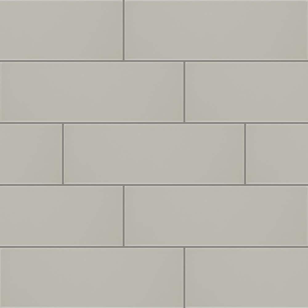 Reviews for Daltile Restore Ash Gray 4-1/4 in. x 12-7/8 in. Glossy ...