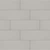 Daltile Restore Ash Gray 4-1/4 in. x 12-7/8 in. Glossy Ceramic Wall ...