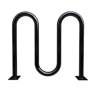 Dero Action Inverted U Rack Black Powder Coated Surface Mount 2-Bike ...