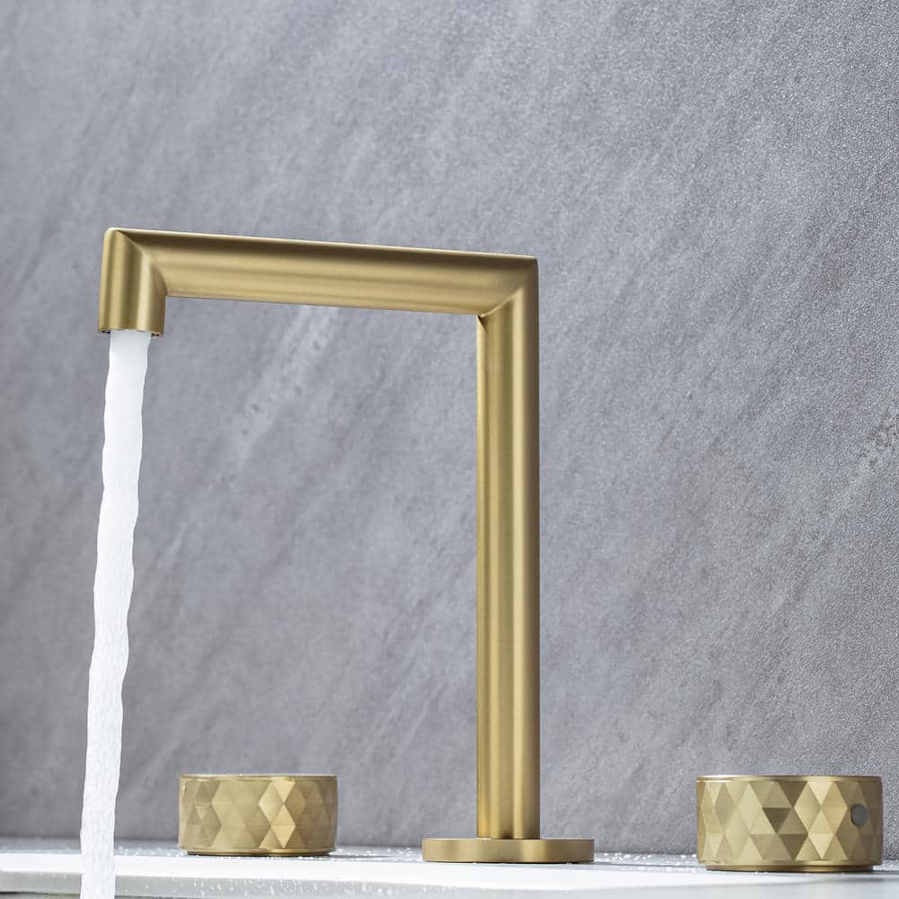 Staykiwi Double handles Three Hole Bathroom Faucet and Spot Resistant ...
