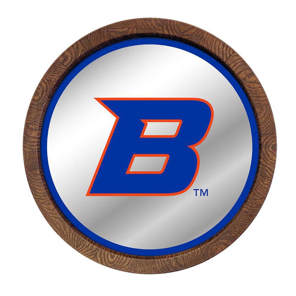 The Fan-Brand 20 in. Boise State Broncos Mirrored Barrel Top Mirrored ...
