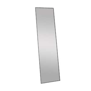 16 in. W x 59 in. H Full Length Rectangular Framed Black Mirror with ...