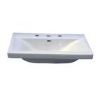 Barclay Products Compact 450 Wall-Hung Bathroom Sink in White 4-611WH - The Home Depot