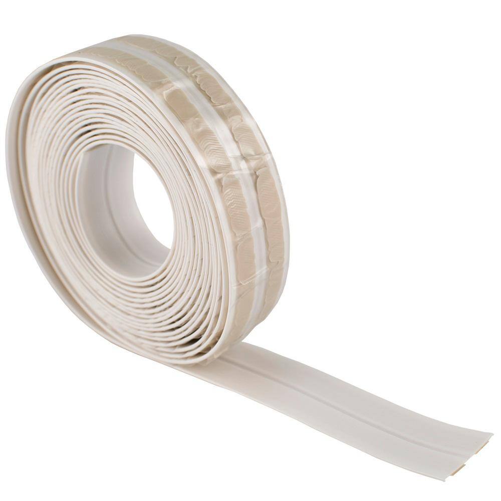 Homax 1-1/4 in. x 5 ft. Tub and Floor Caulk Strip White 34030 - The ...