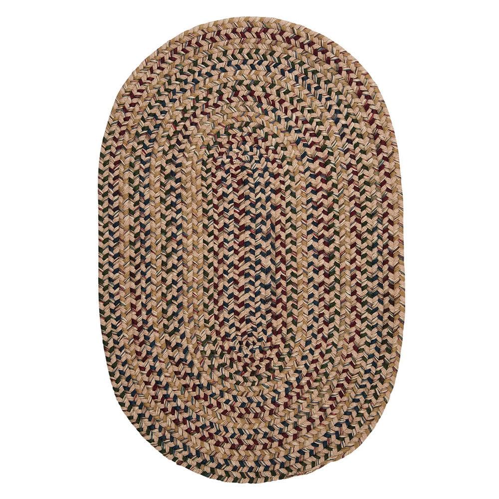 Home Decorators Collection Petra Oatmeal 4 ft. x 4 ft. Round Braided ...