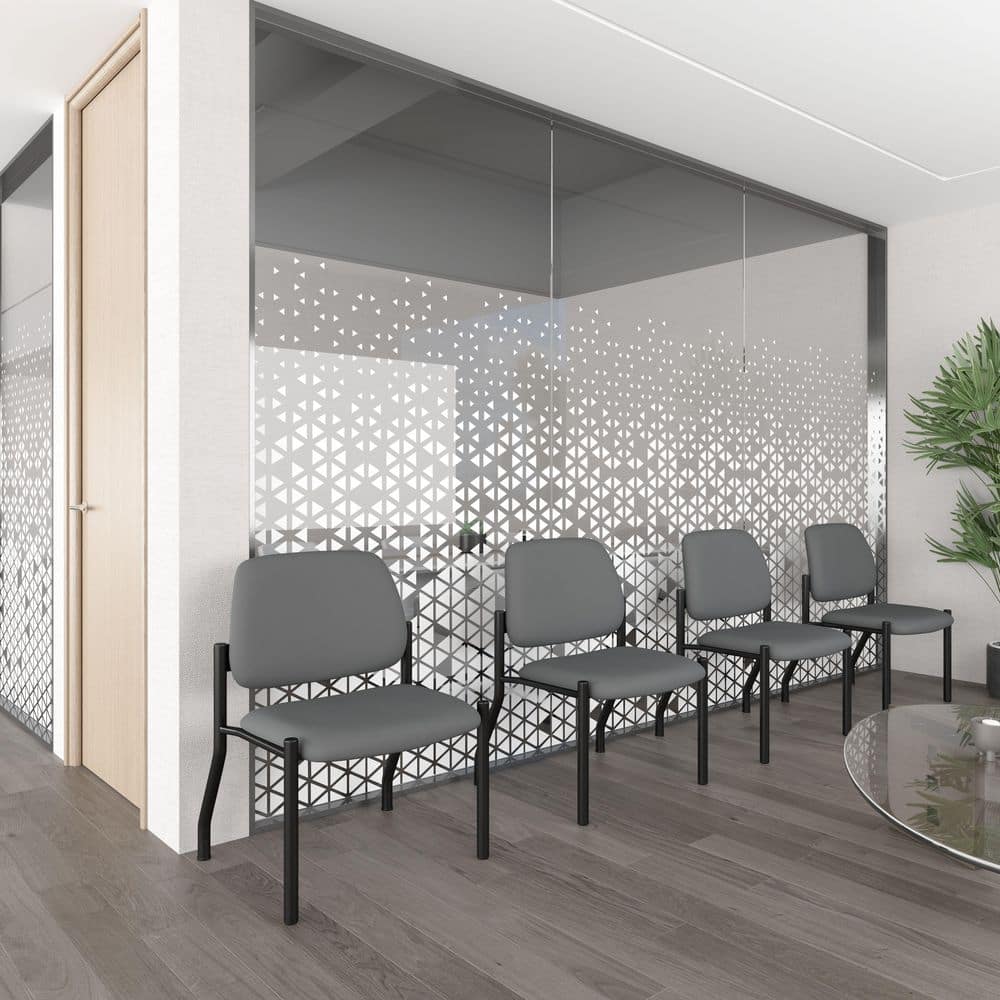 BOSS Office Products Antimicrobial Vinyl, Lumbar Support, Guest Chair ...