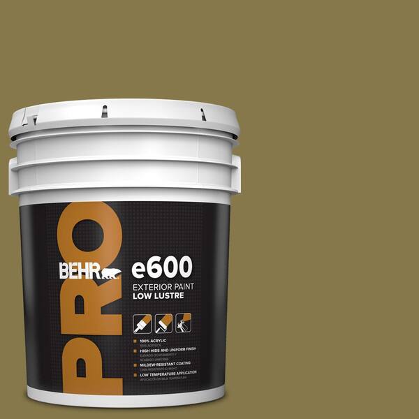 BEHR PRO 5 gal. #M330-7 Green Tea Leaf Low Luster Exterior Paint ...