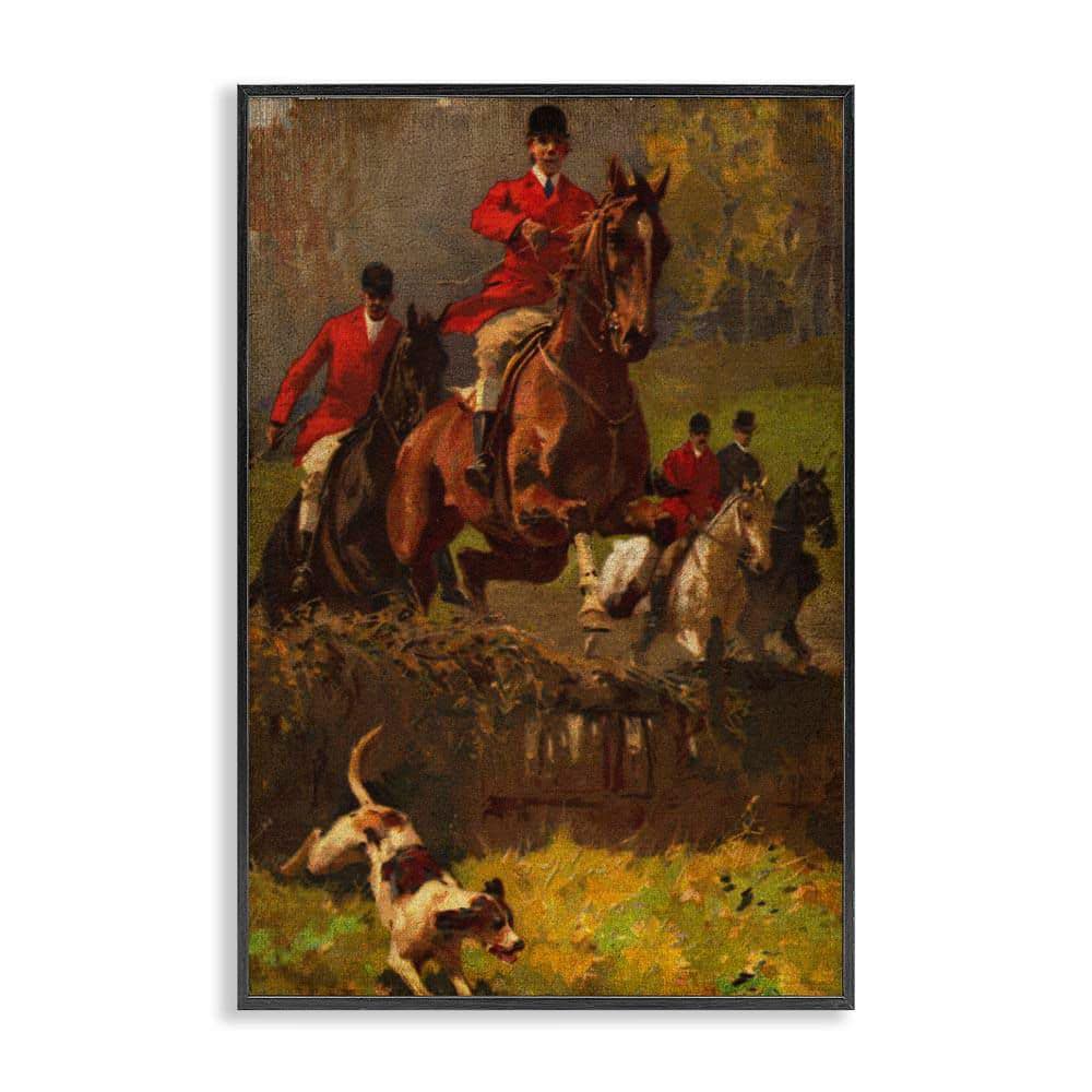 Stupell Industries Classic Hunting Dog Scene by Tina Higgins Designs ...