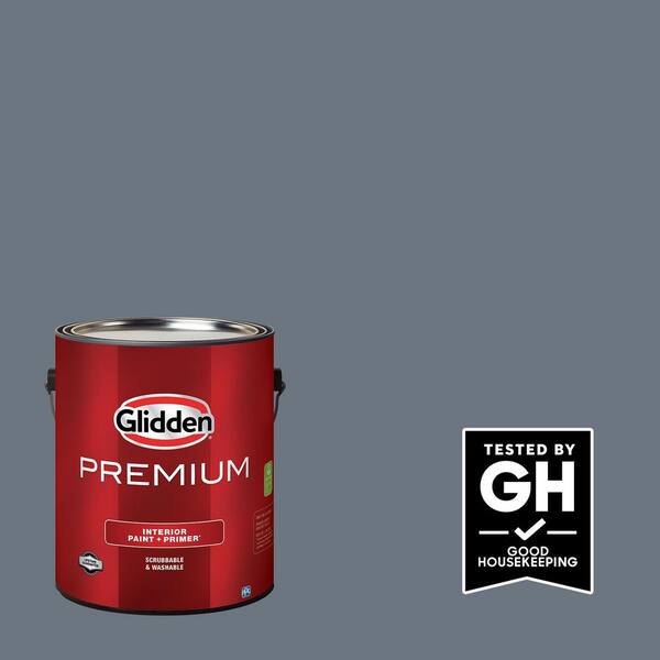 Glidden Premium 1 gal. Sheffield Gray PPG1041-6 Semi-Gloss Interior ...