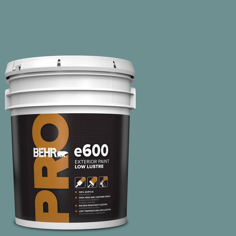BEHR PRO 5 gal. #500F-6 Hallowed Hush Low Luster Exterior Paint PR62305 ...