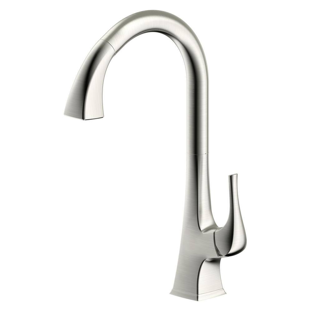 Fontaine by Italia Varenne Single Handle Single Hole Pull-Down Sprayer ...