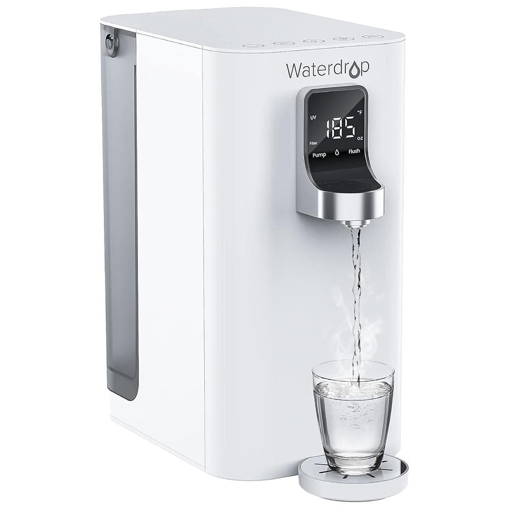 Waterdrop 4-Stage Under Sink Instant Hot Reverse Osmosis Water Filtration System with 75 GPD ...