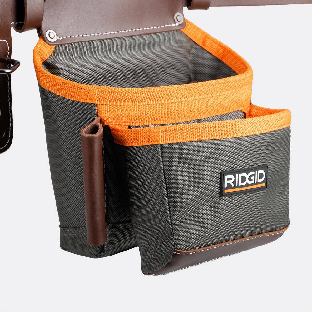 RIDGID Pro plus 2-Bag Tool Belt with Suspenders RD55505-TH - The Home Depot