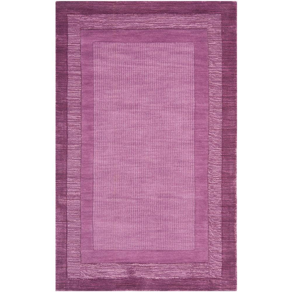 SAFAVIEH Impressions Fuchsia/Purple Doormat 3 ft. x 5 ft. Border Area ...