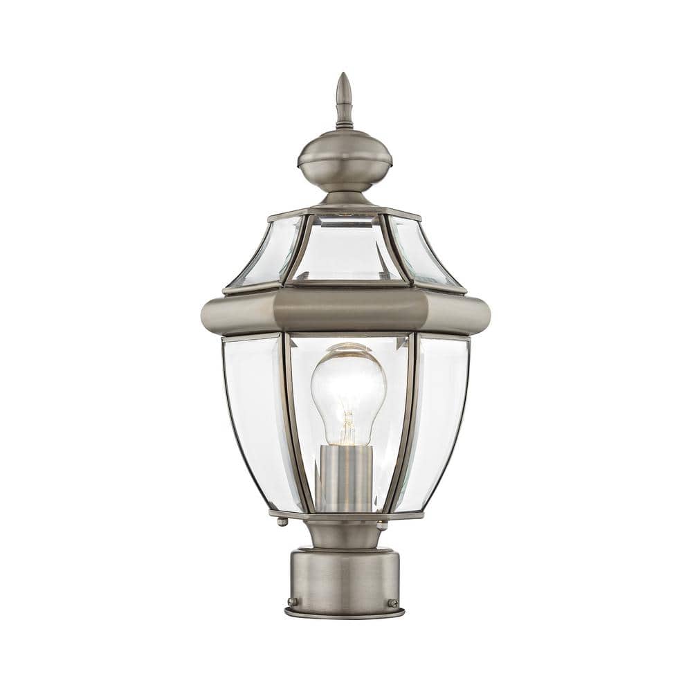 AVIANCE LIGHTING Aston 16.5 in. 1-Light Brushed Nickel Cast Brass ...