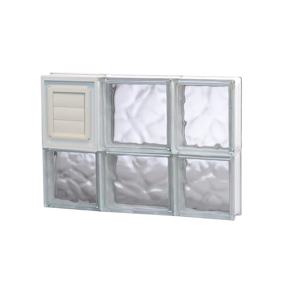 Clearly Secure 19.25 in. x 13.5 in. x 3.125 in. Frameless Wave Pattern ...