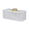 A & B Home White Marble Decorative Box 78030-DS - The Home Depot