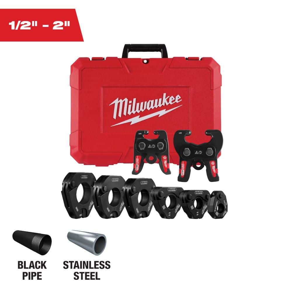 Milwaukee 1/2 in. - 2 in. IPS-P Pivoting Press Ring Kit for M18 FORCE ...