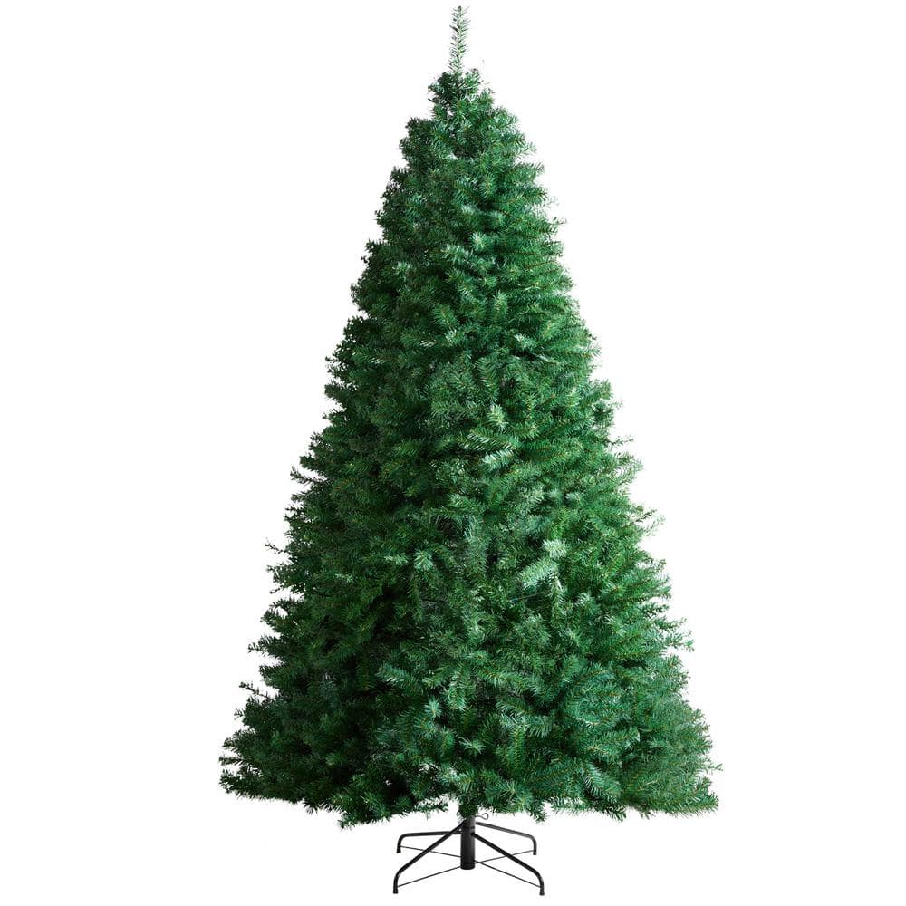 VEVOR Artificial Christmas PreLit Tree 7.5 ft. Artificial Xmas Tree ...