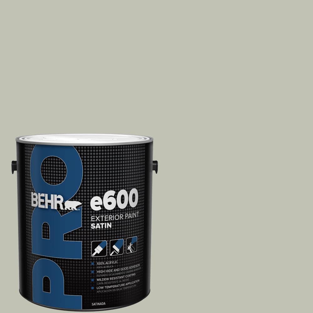 BEHR PRO 1 gal. #ECC-37-1 Arbor Hollow Satin Exterior Paint PR64001 ...